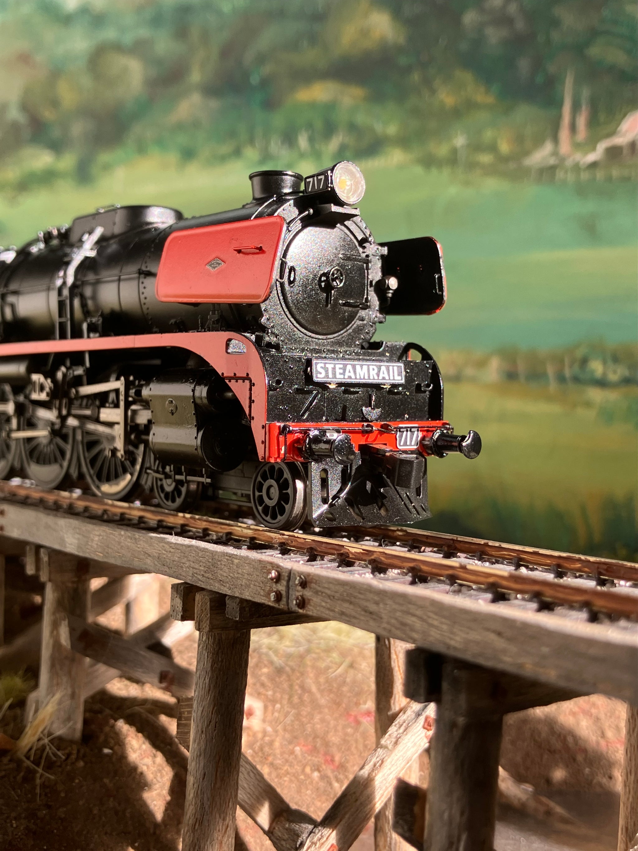 The Train Girl Model HO Scale Steamrail Headboard